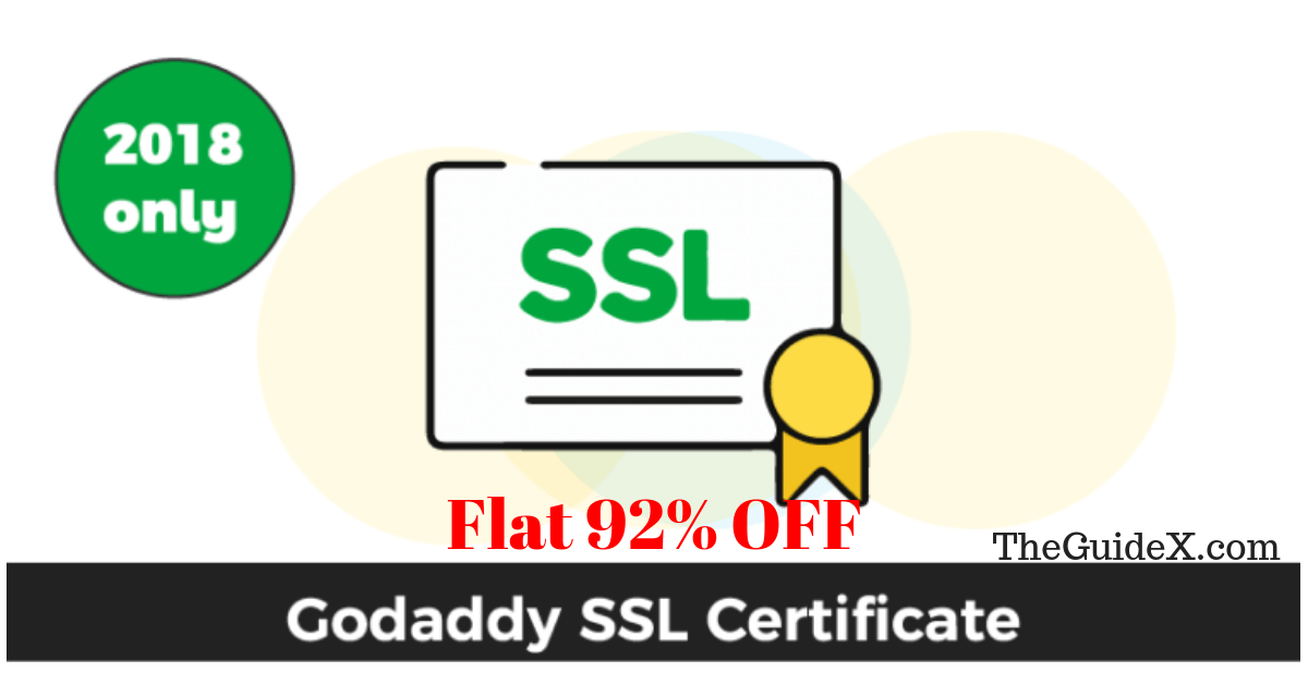 GoDaddy SSL Coupon - Get Flat 92% OFF on GoDaddy SSL Certificate