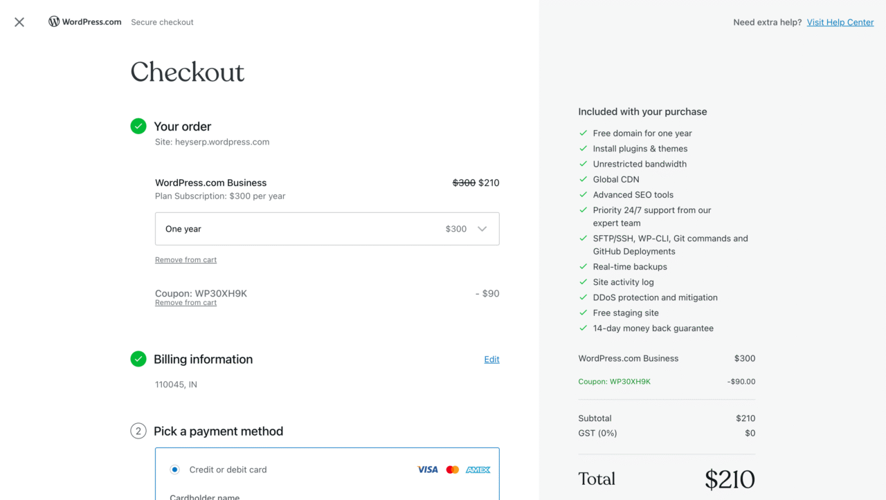 WordPress Coupon Code 2025 - Get 30% OFF + Free Domain Name